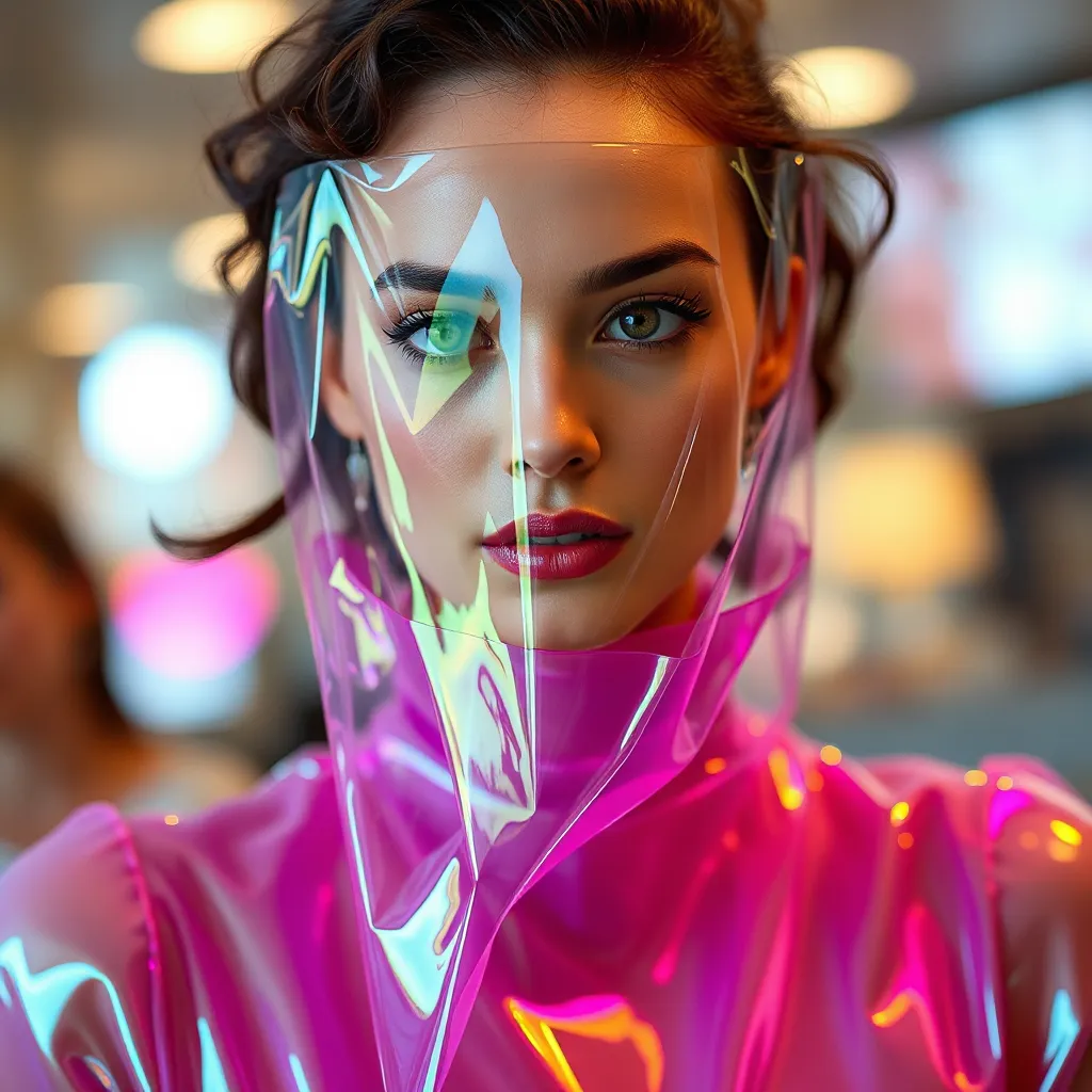 The Impact of Iridescent Cellophane in Fashion Design