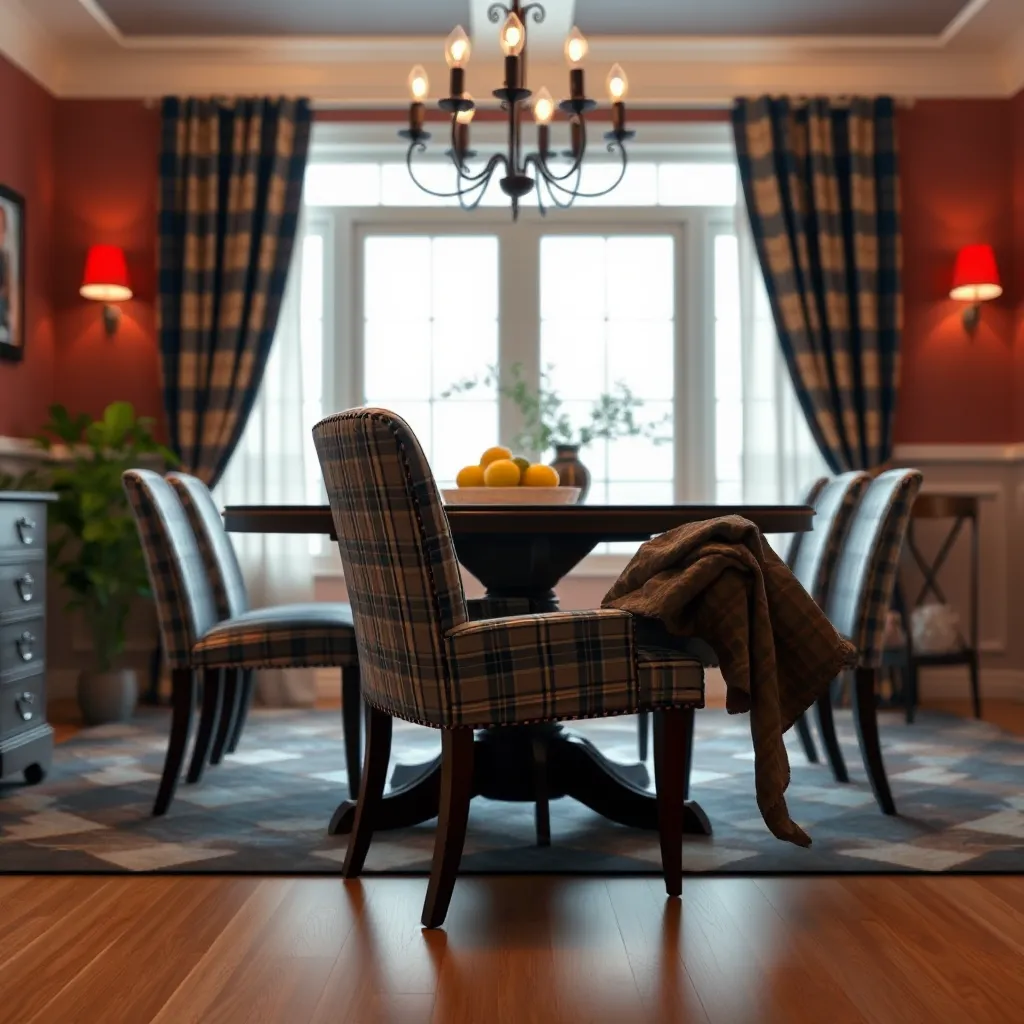 Transform Your Space with Plaid Dining Chair Covers