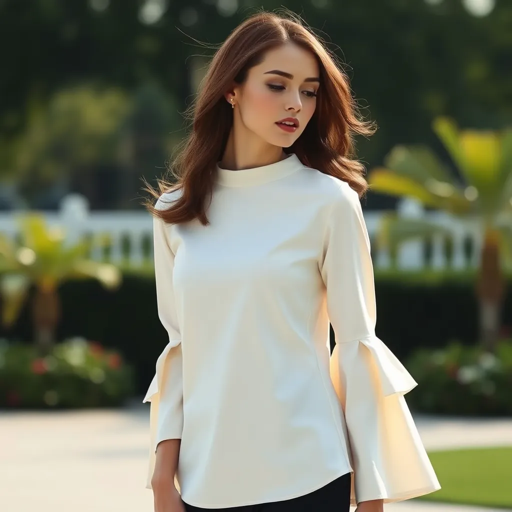 The Timeless Appeal of White Blouses with Bell Sleeves