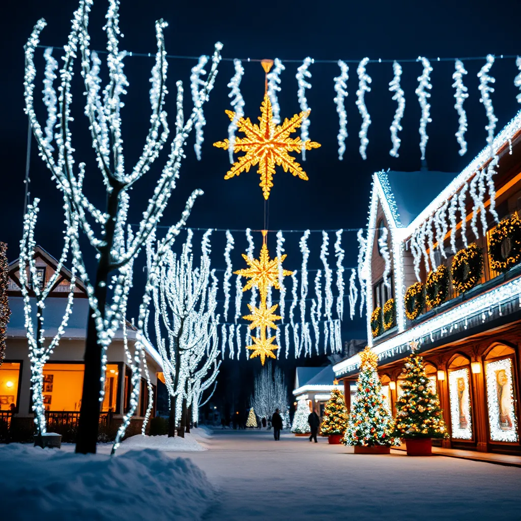 Cascade Icicle Christmas Lights: A Blend of Beauty and Utility