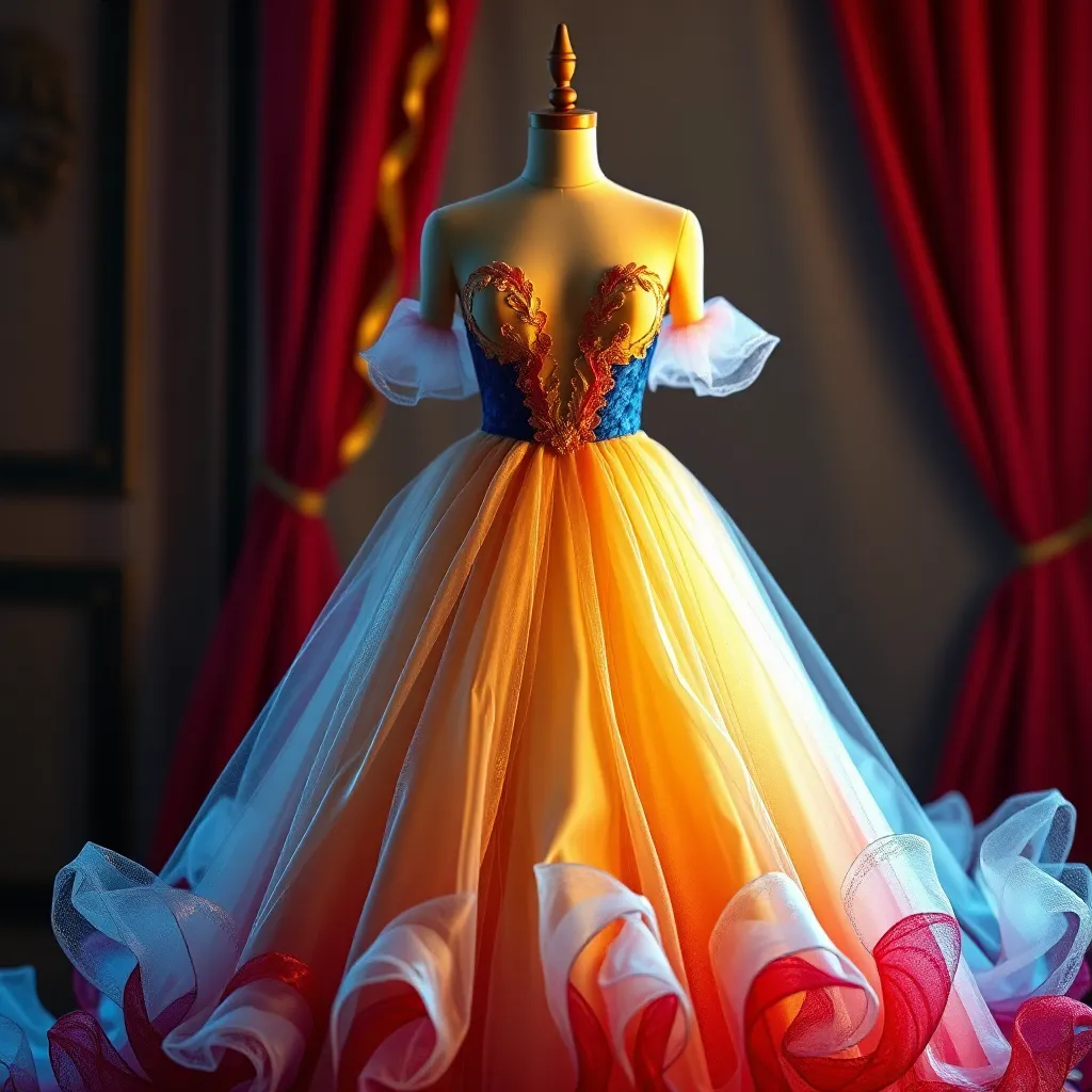 The Enchantment of the Rainbow Princess Dress